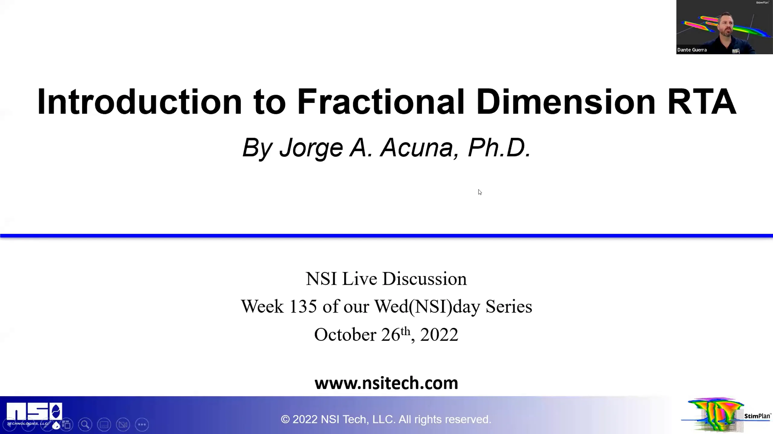 Wed(NSI)day - 10/26/22 - Introduction to Fractional Dimension RTA