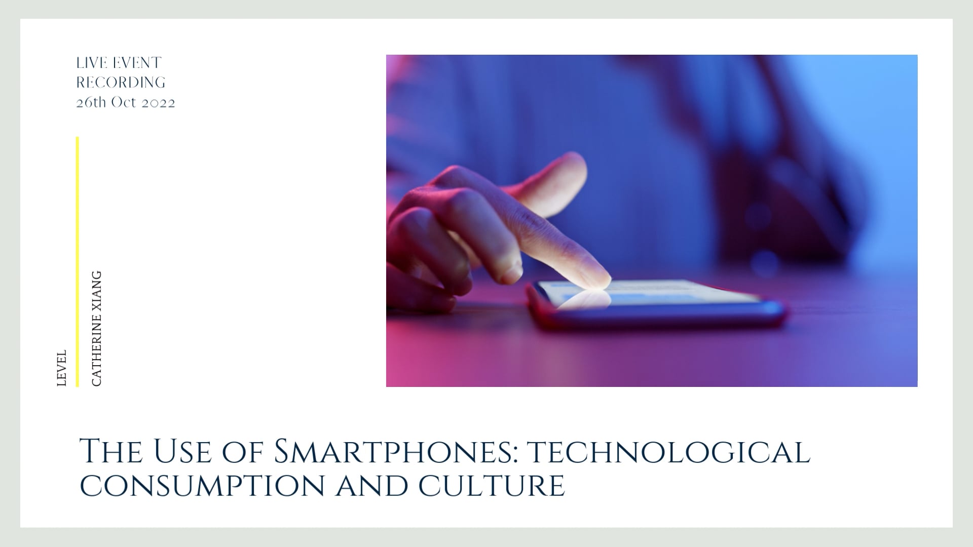 Watch The Use of Smartphones: technological consumption and culture ...