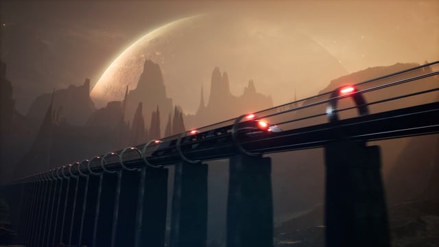 Durable, Alien Train, Train Into An Alien Planet. Free Stock Video ...