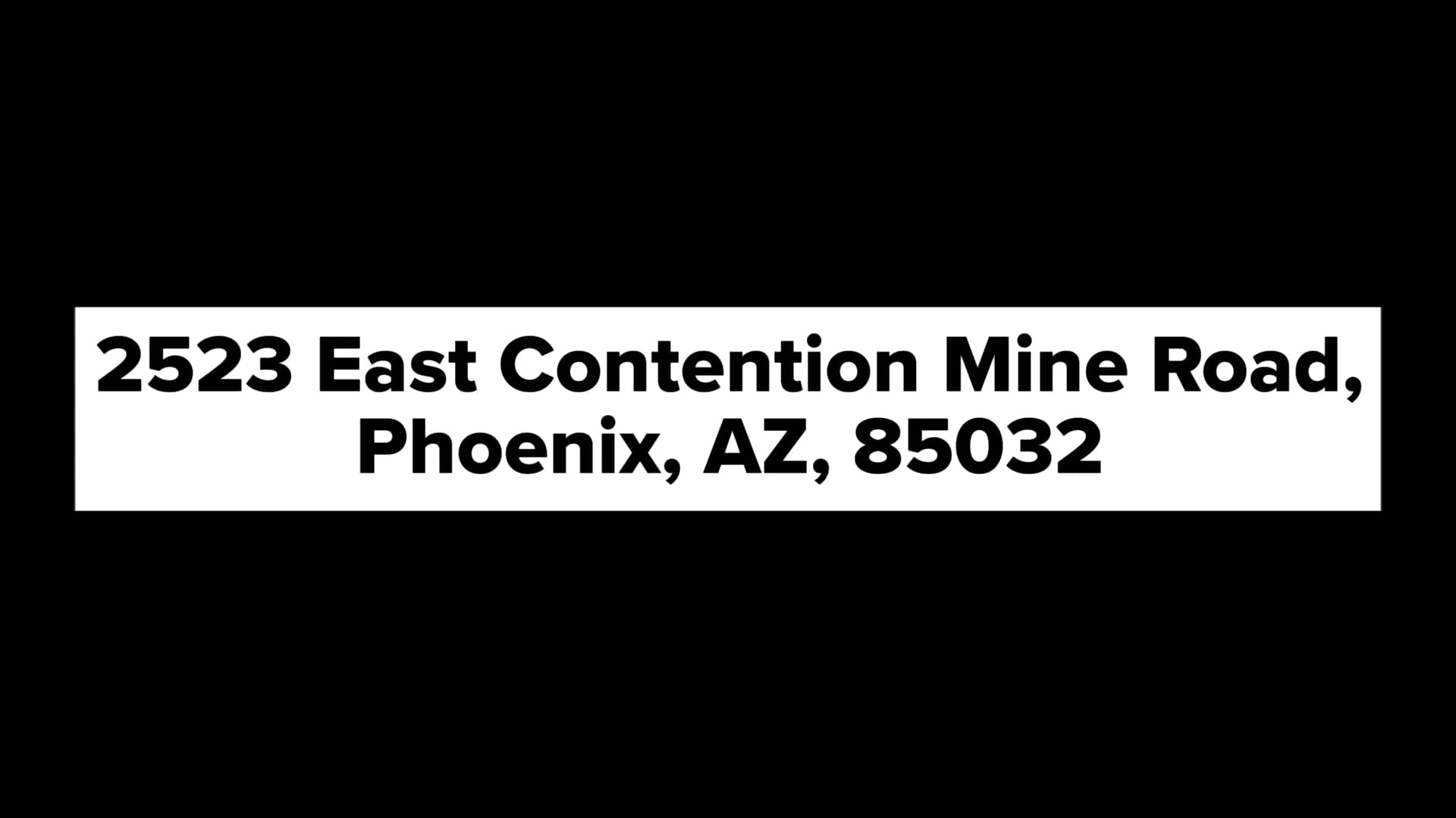 2523 East Contention Mine Road Phoenix | AZ 85032 on Vimeo