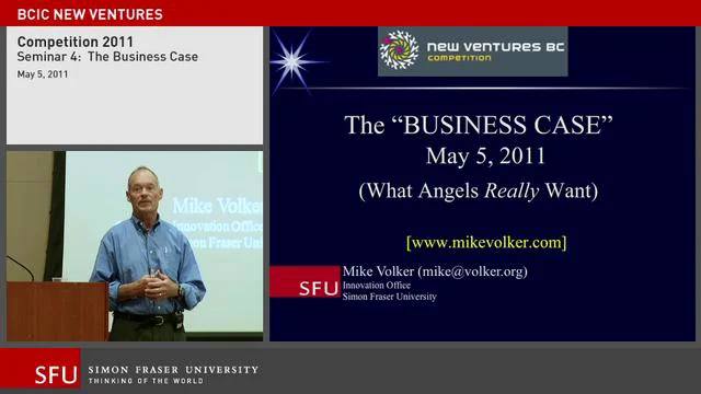 Seminar #4 - The Business Case with Mike Volker on Vimeo