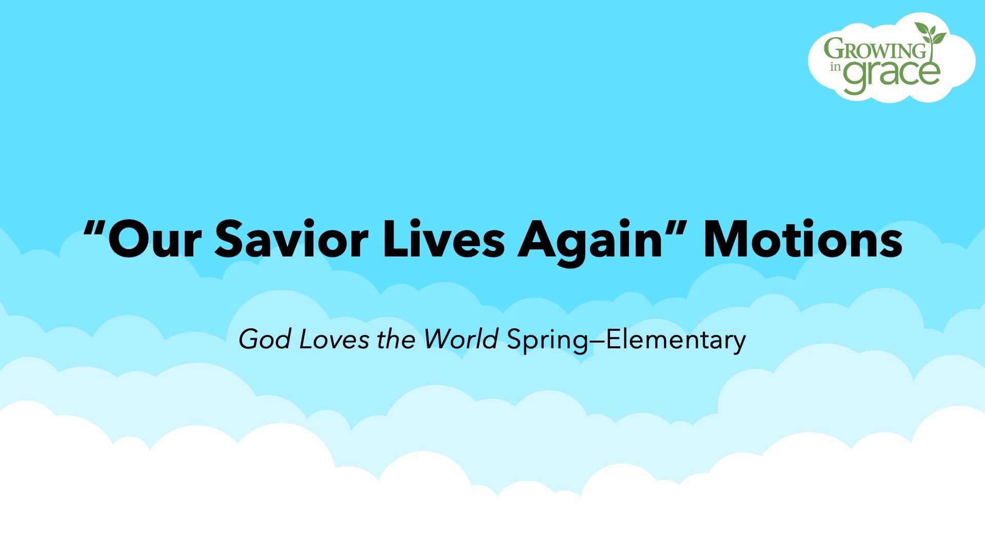 "Our Savior Lives Again" Motions Video on Vimeo