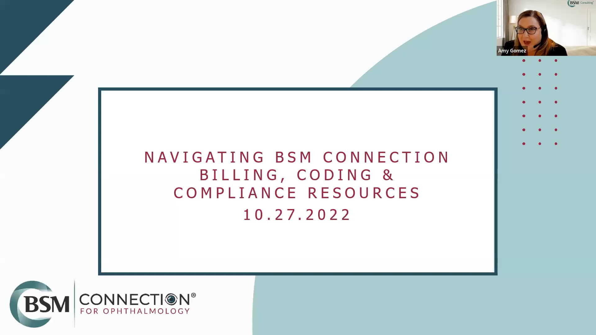 BSM Connection Member Huddle: Navigating BSM Connection Billing, Coding ...