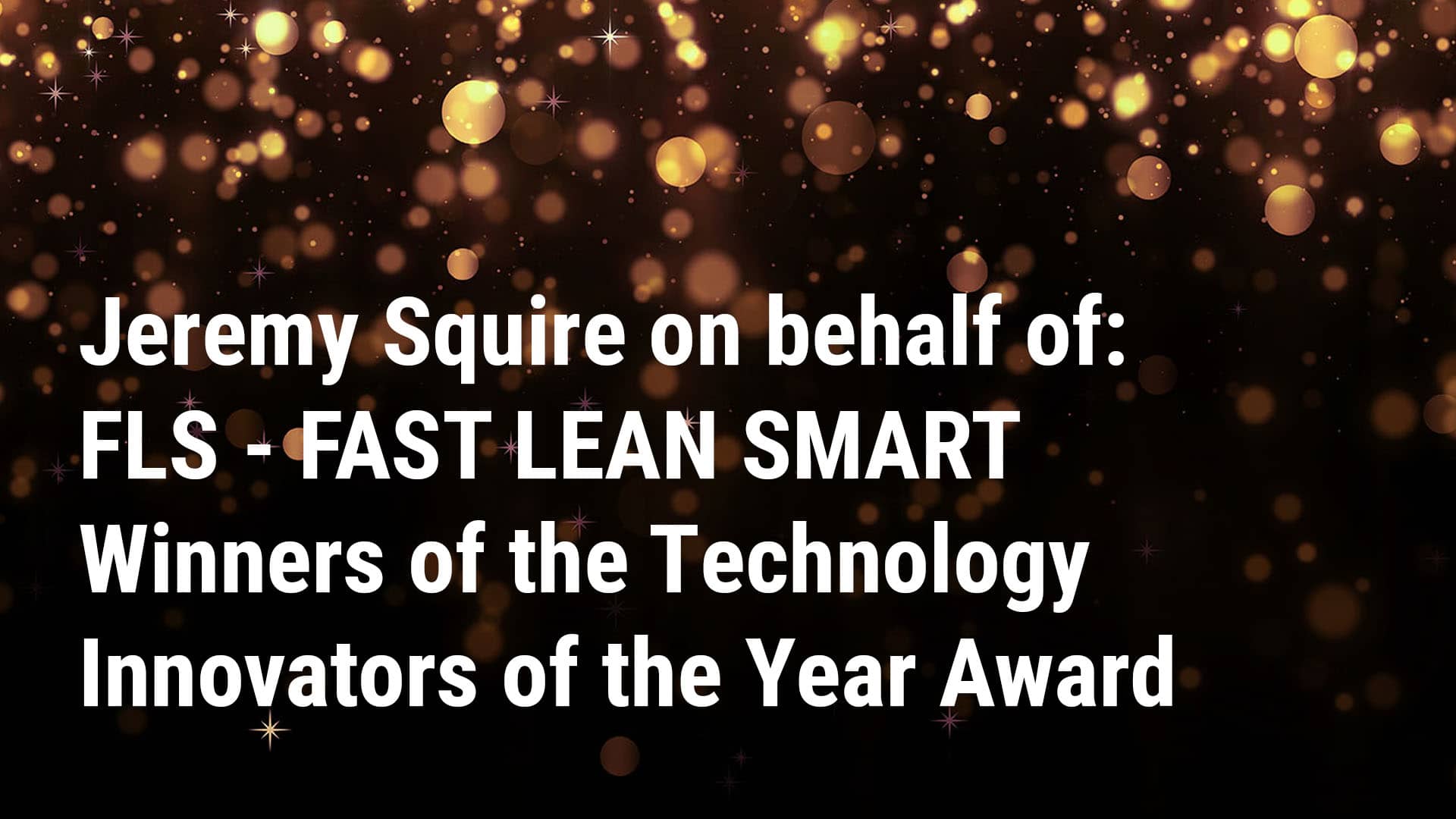 (Trailer) European Field Service Awards 2022 Winners. Jeremy Squire, FLS - FAST LEAN SMART on Vimeo