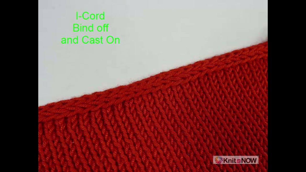 I-Cord Bind off and Cast on | Machine Knitting Tutorial
