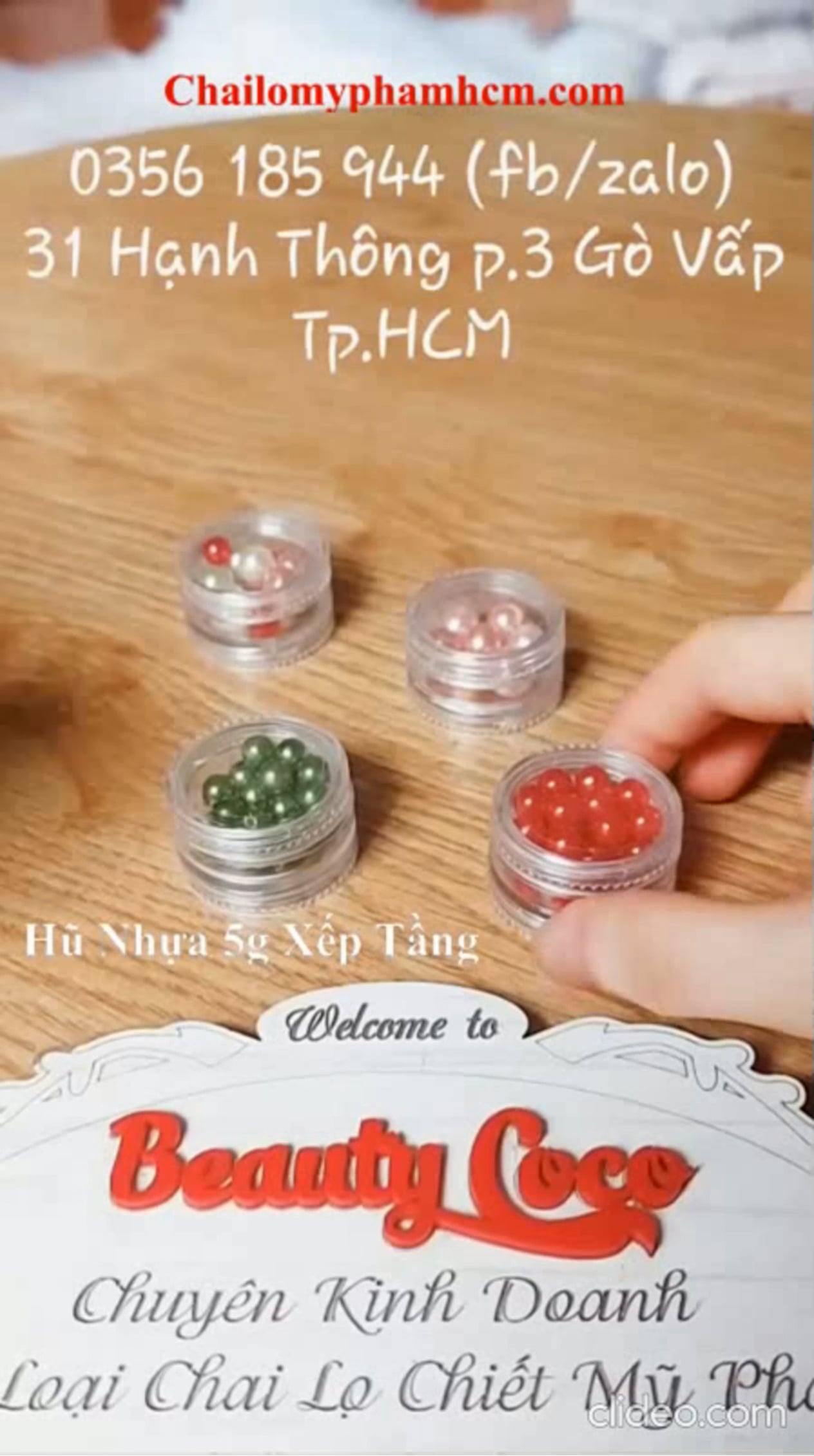 Hũ Nhựa 5g Xếp Tầng Đựng Son Kem #3k | Chai Lọ Beauty Coco on Vimeo