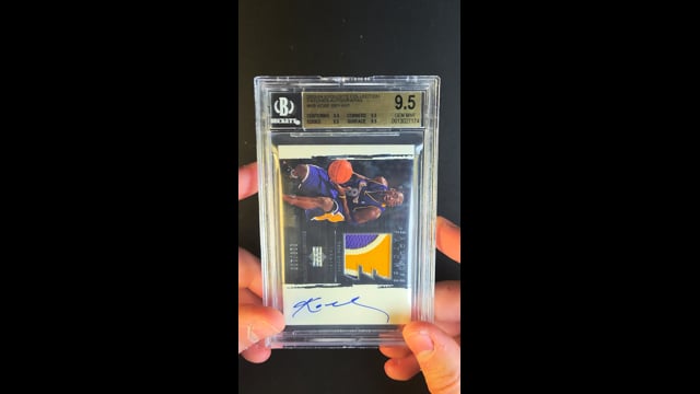 2003 Exquisite Collection Kobe Bryant PATCH AUTO /100 #AP-KB BGS 9.5 ...