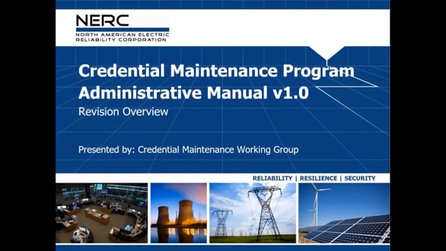 Credential Maintenance Program on Vimeo