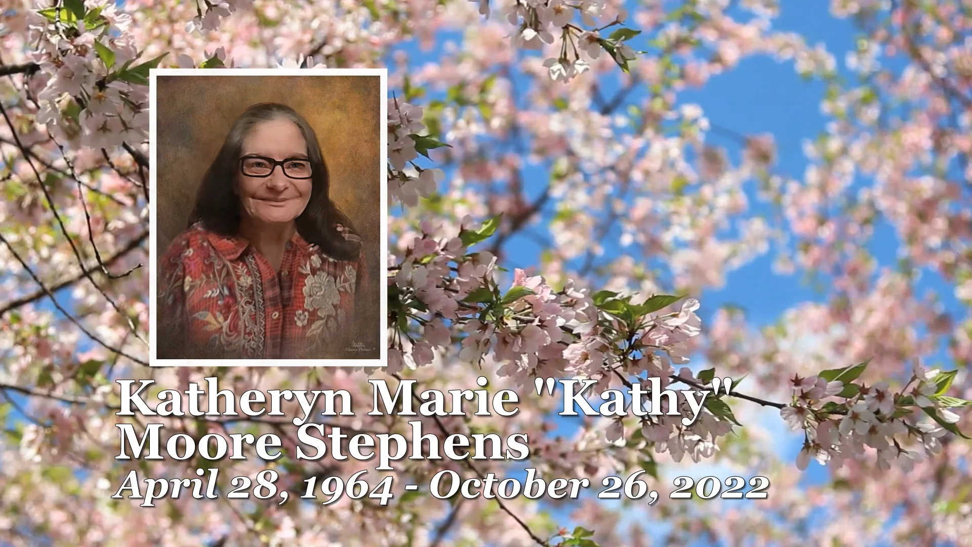 Katheryn Marie "Kathy" Moore Stephens - Morgan & Nay Kathy Stephens on Vimeo