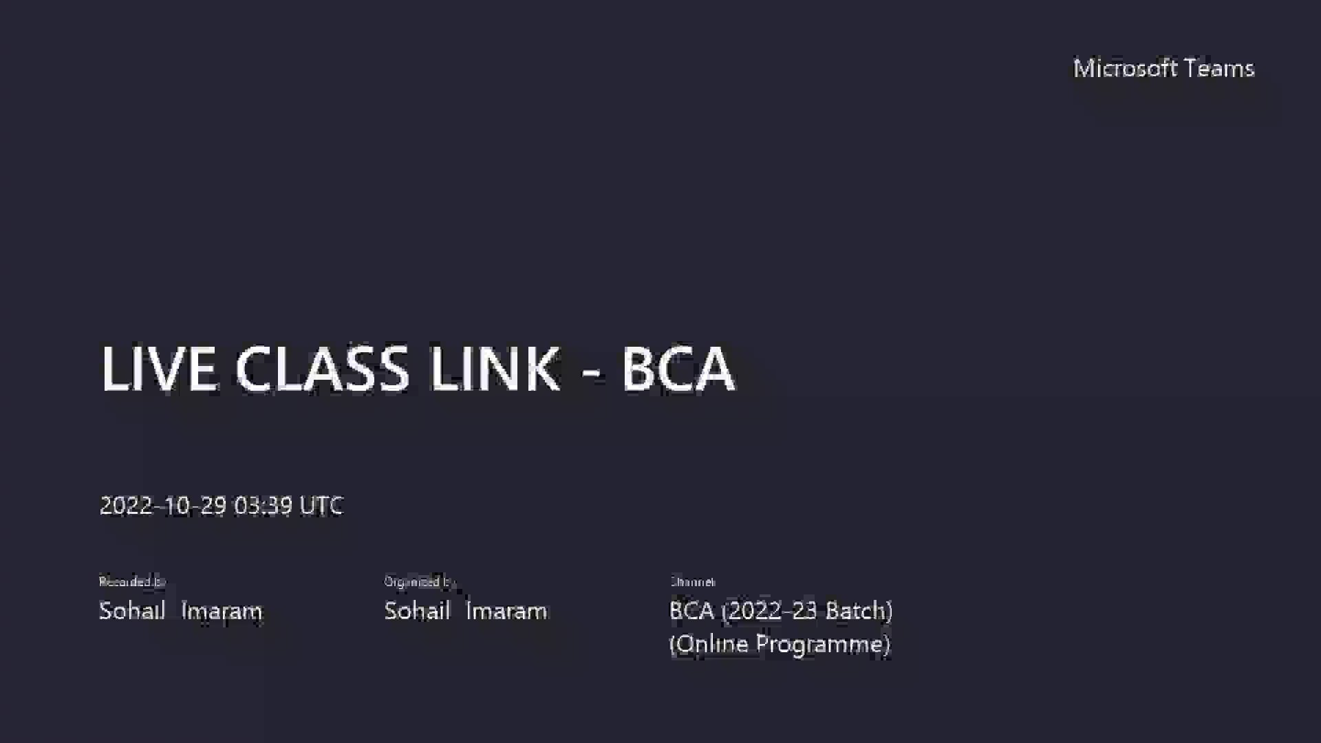LIVE CLASS LINK - BCA-20221029_090938-Meeting Recording.mp4 on Vimeo