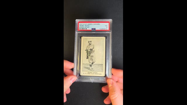 1921 E121 American Caramel Series Of 80 Babe Ruth PSA 3 VG on Fanatics ...