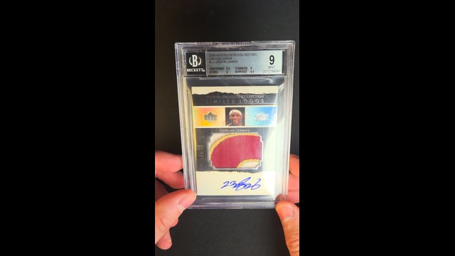 2003 Exquisite Collection Limited Logos LeBron James ROOKIE PATCH AUTO ...