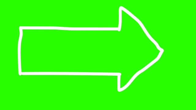 Arrow Green Screen Sketch Free Stock Video - Pixabay