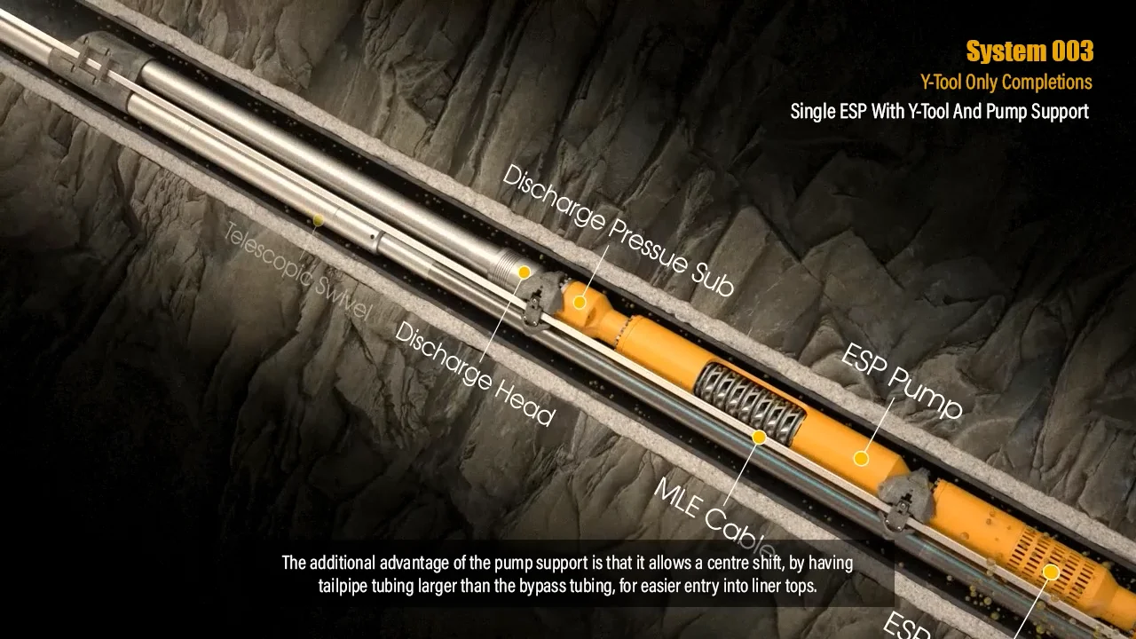 003: Single ESP With Y-Tool And Pump Support on Vimeo