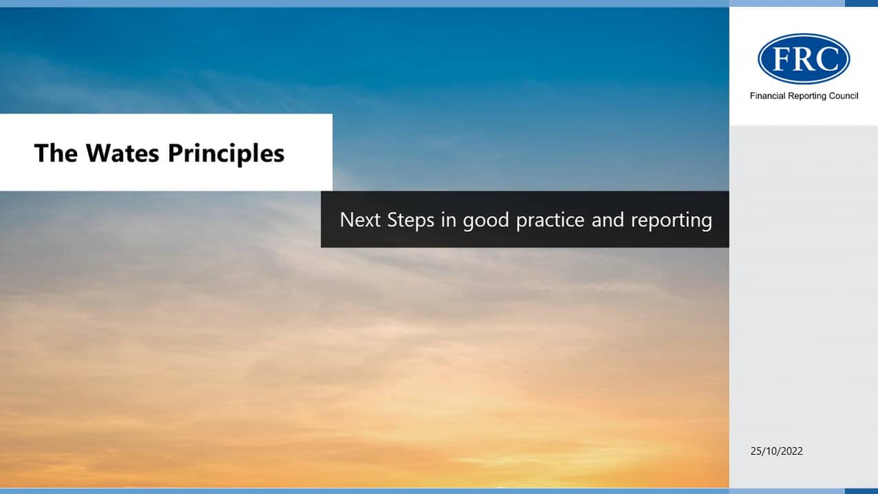 The Wates Principles – Next steps in good practice and reporting on Vimeo