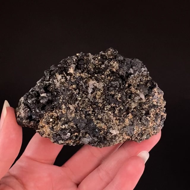 Miargyrite (rare silver sulfosalt) | San Genaro Mine, Castrovirreyna ...