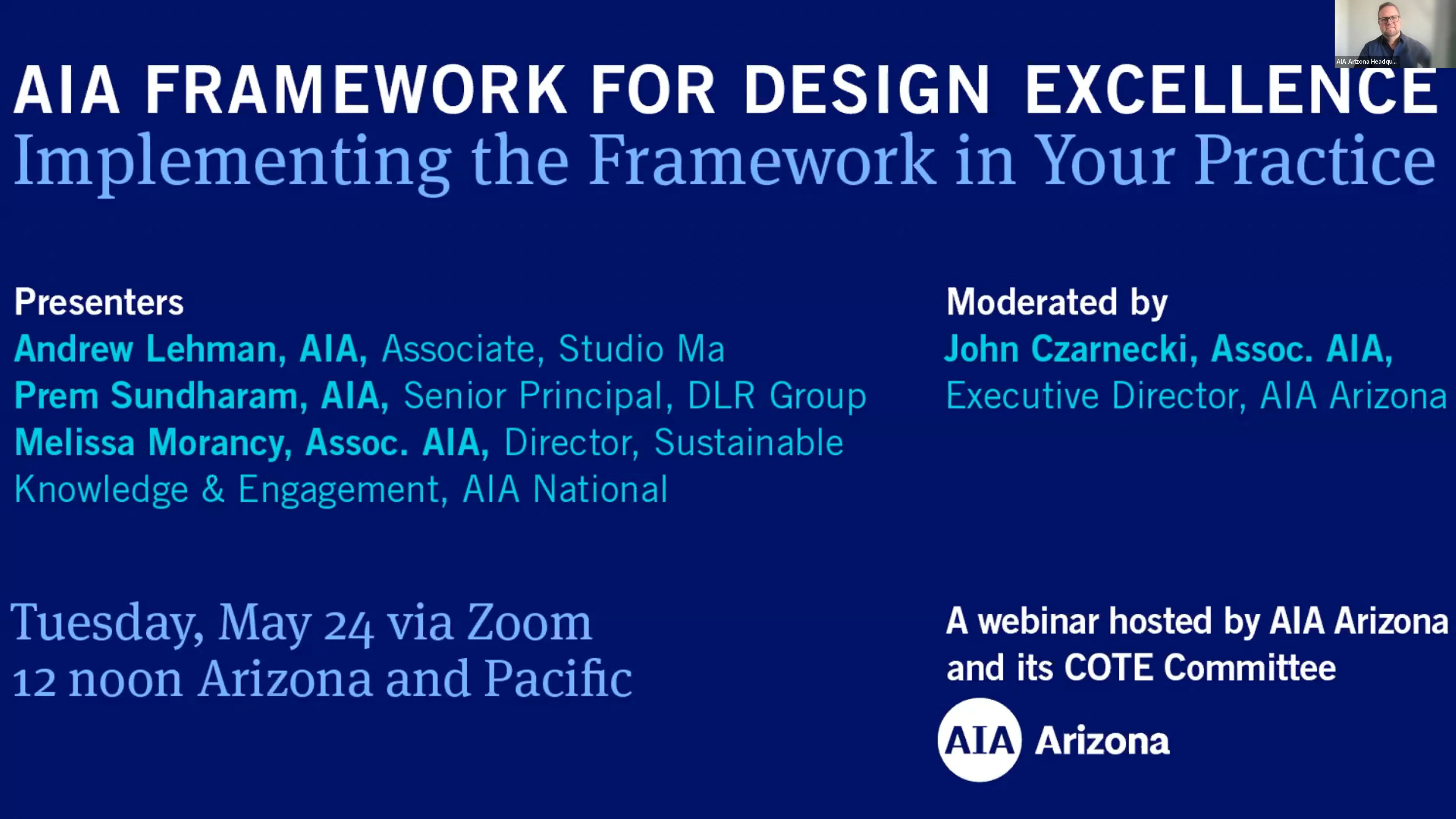 AIA Framework for Design Excellence on Vimeo
