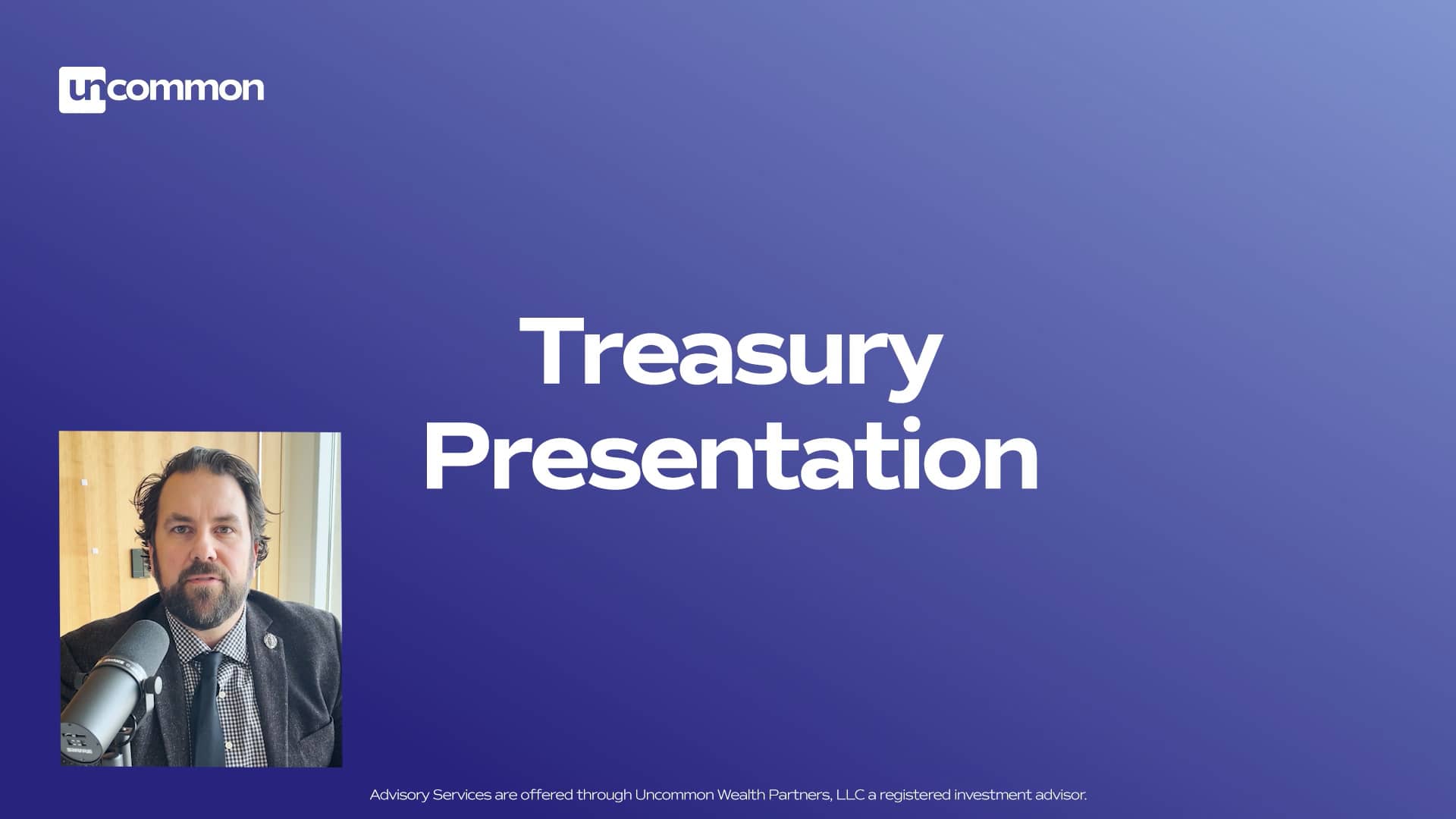Treasury Presentation on Vimeo