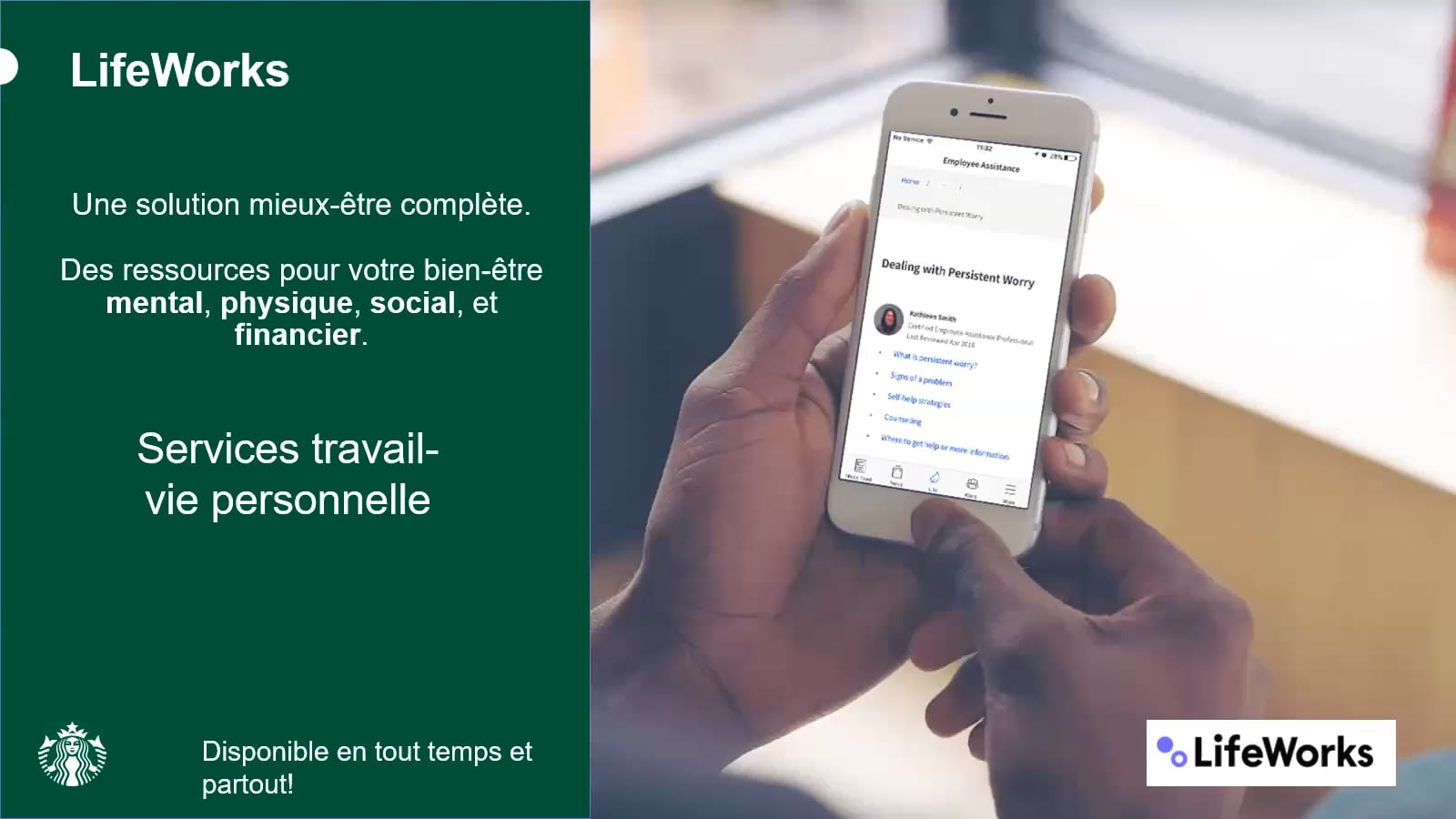 Starbucks - LW Travail Vie Personnelle (EAP Worklife Services with ...