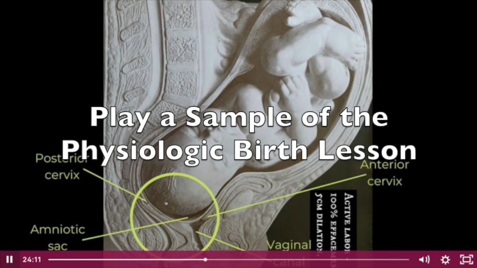 Natural Birth Compass Program Physiologic Birth clip on Vimeo