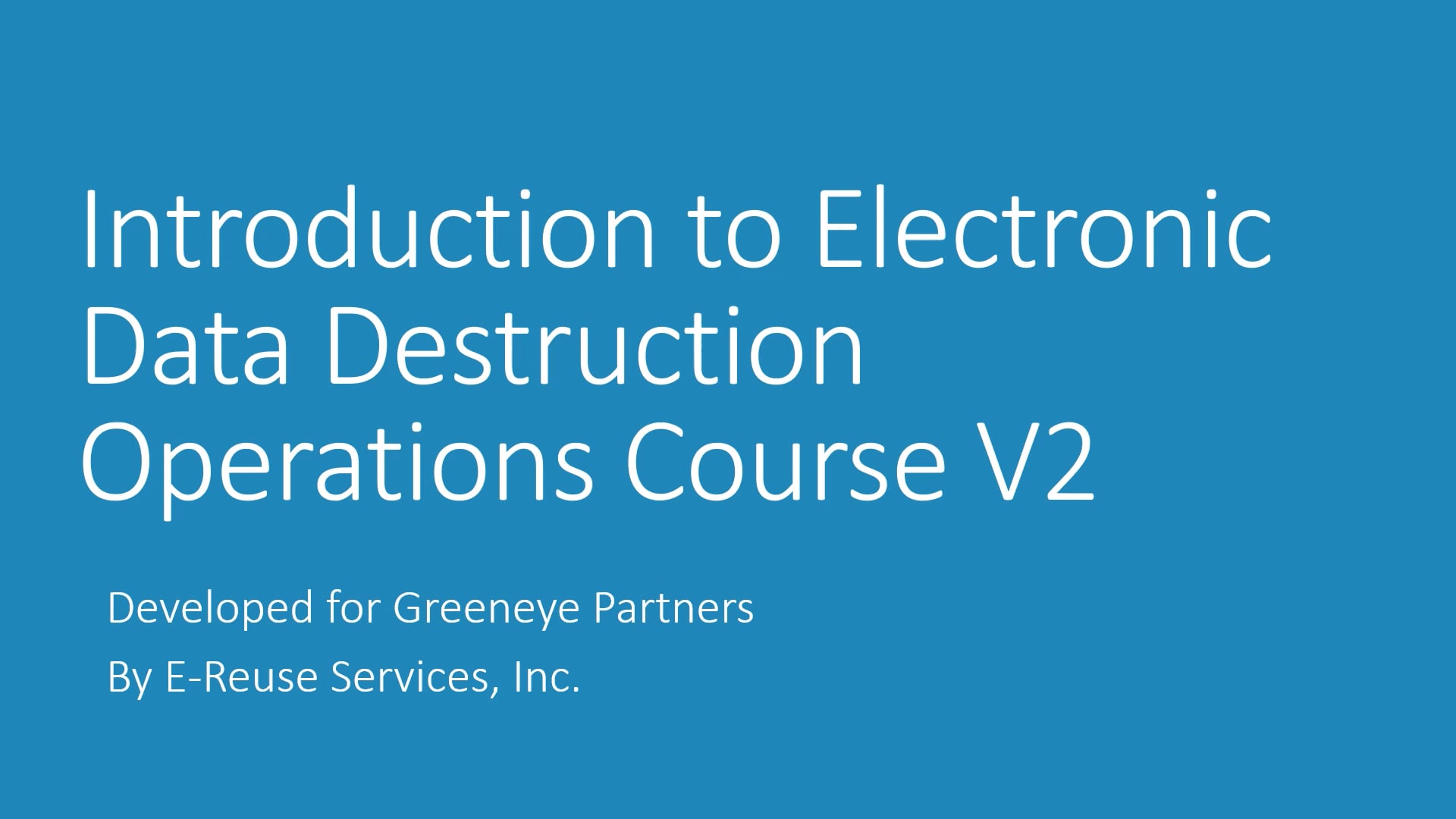 8. Data Technical Refresher on Vimeo