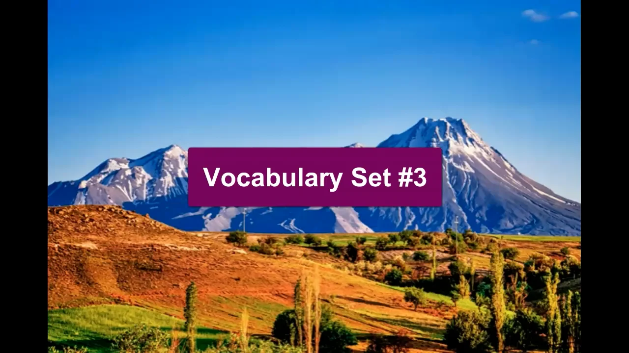 Vocabulary Set #3 on Vimeo