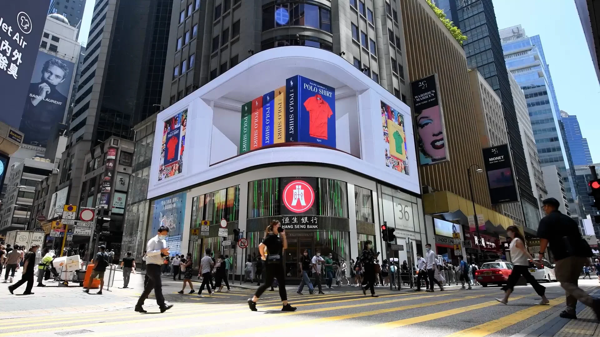 Ralph Lauren Spring 2022 Polo Shirt campaign - 3D OOH Billboard - Hong ...