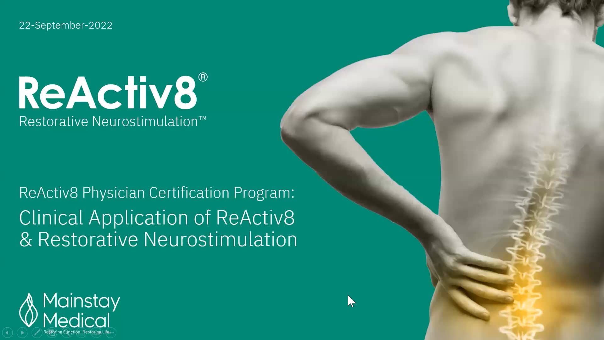 Fundamentals of ReActiv8 Restorative Neurostimulation on Vimeo