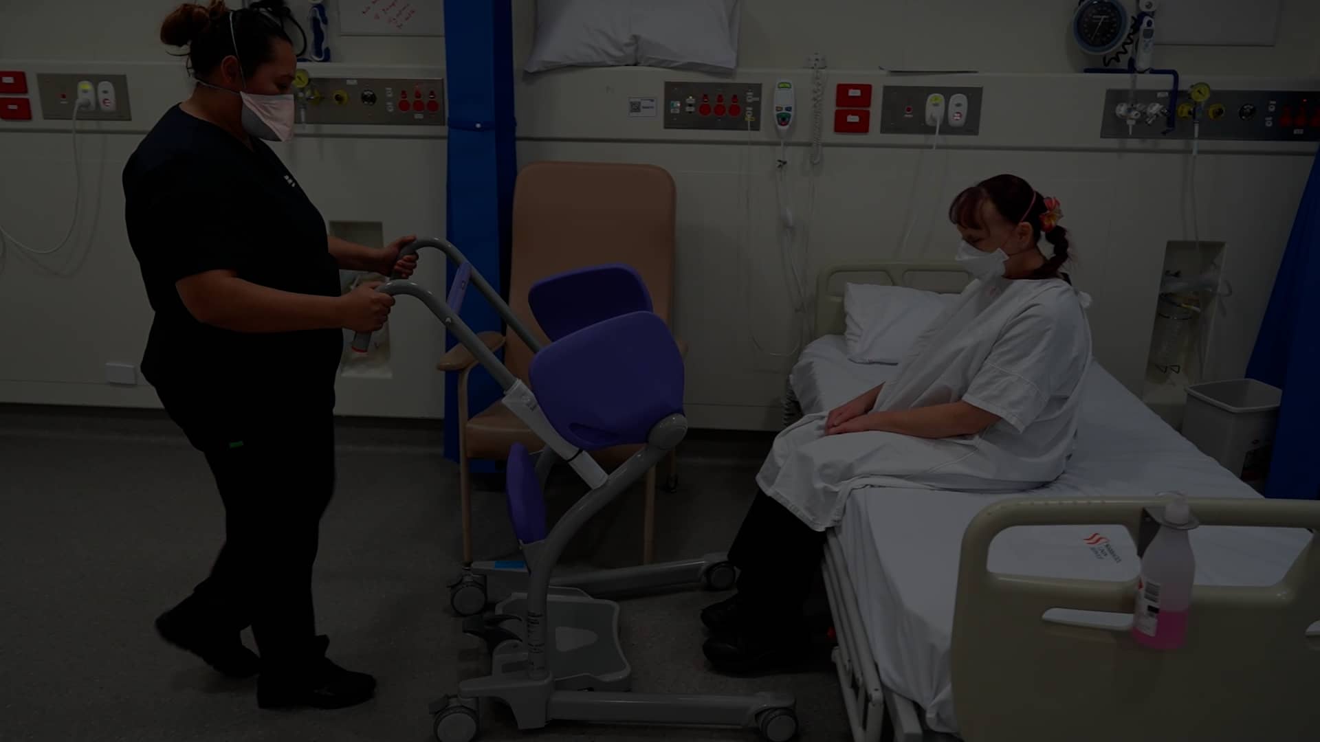 Sara Steady Patient Lifter - Bed to Chair v2 on Vimeo