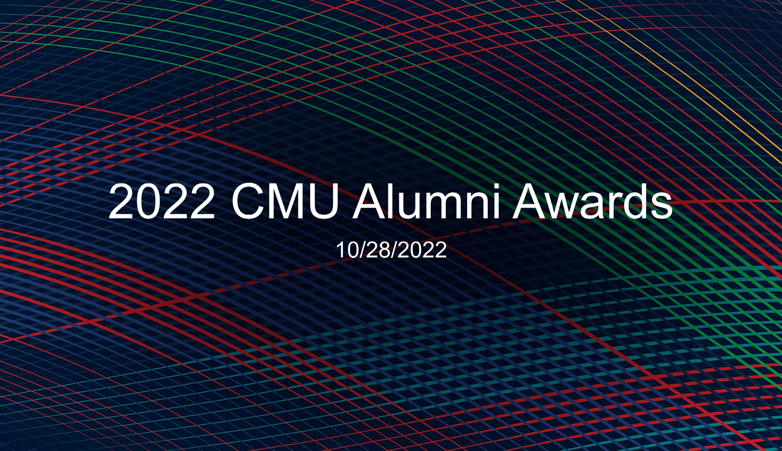 2022 CMU Alumni Awards on Vimeo