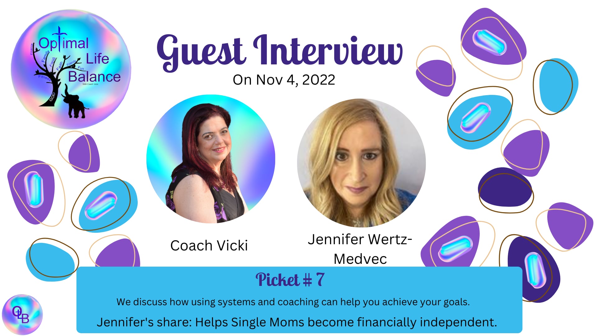 Optimal Life Balance with Coach Vicki - Picket # 7 in Optimal Life ...