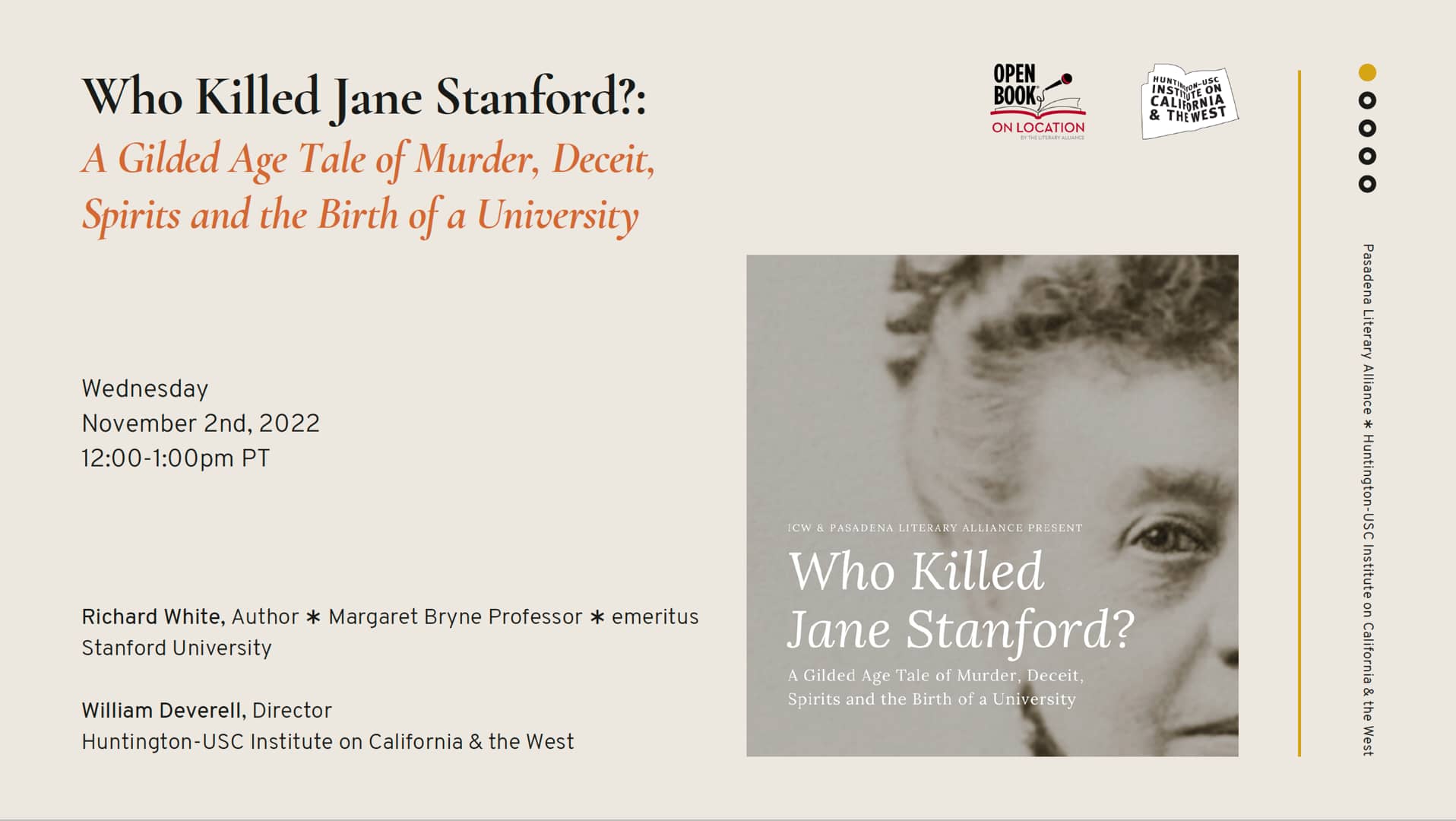Who Killed Jane Stanford? A Gilded Age Tale of Murder, Deceit, Spirits ...