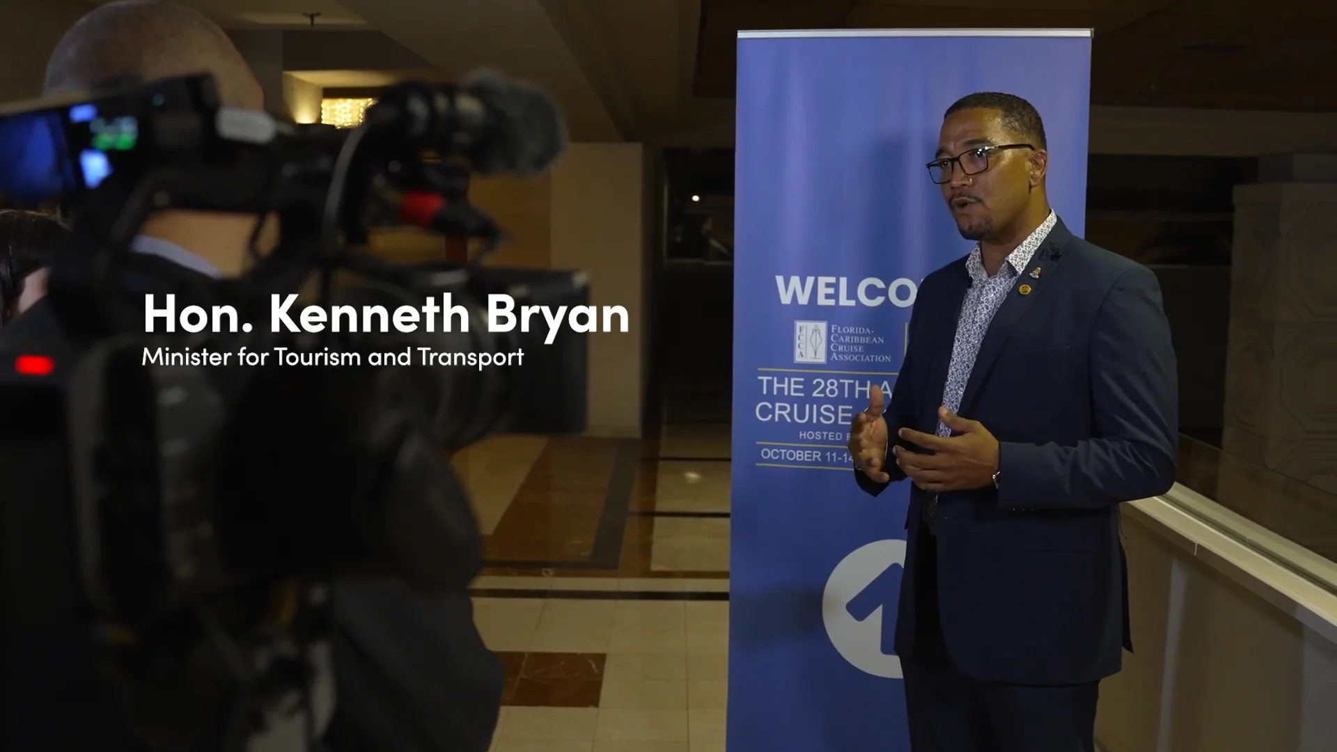 Minister of Tourism, Hon. Kenneth Bryan and a team from the DoT is ...