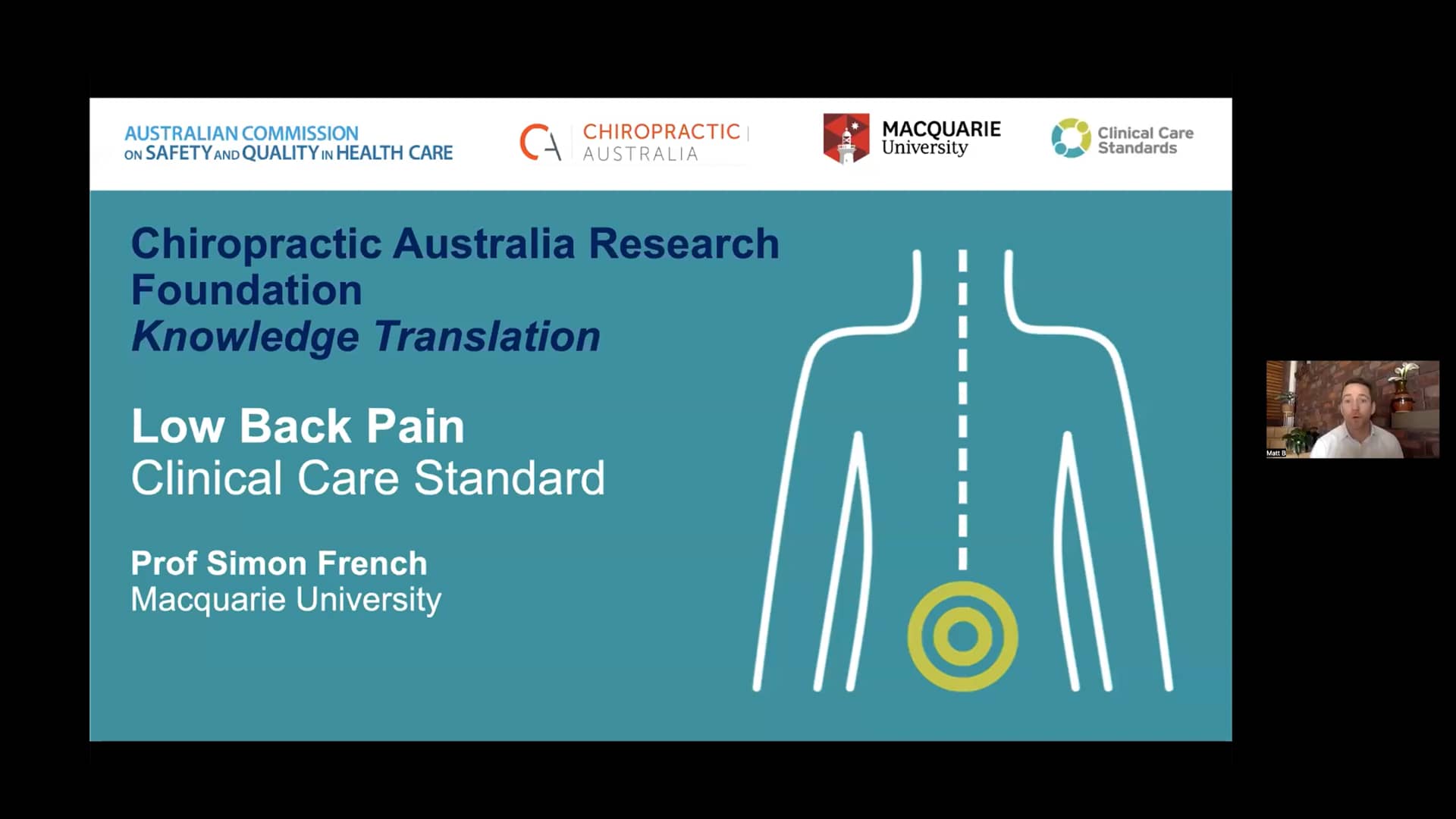 CARF-KT: Low Back Pain Clinical Care Standard with Prof Simon French on ...
