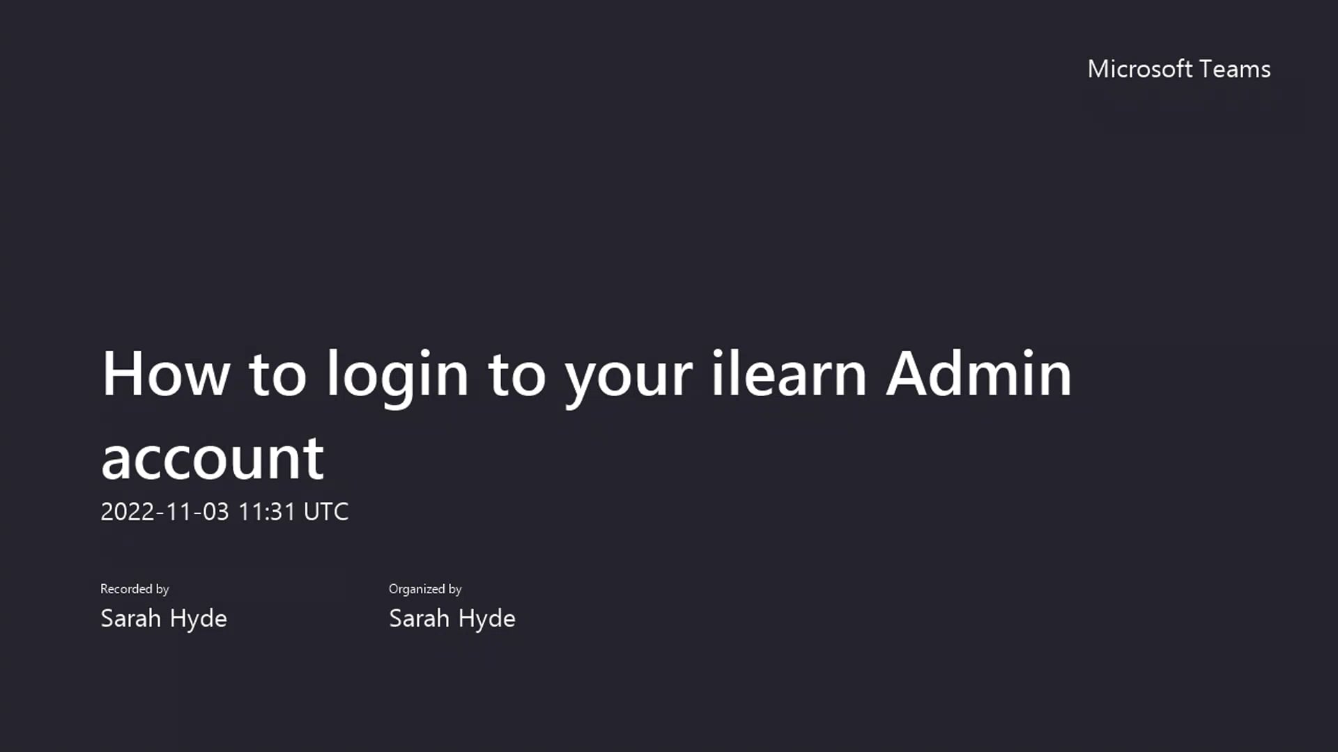 How to login to your ilearn Admin account on Vimeo