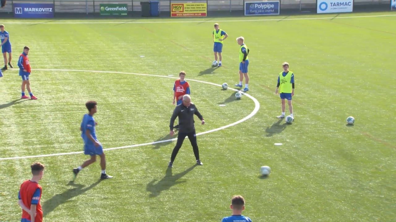 Defending Principles of Play: Recovery and Delay - 4v2 Skill Practice - The Coaching Manual