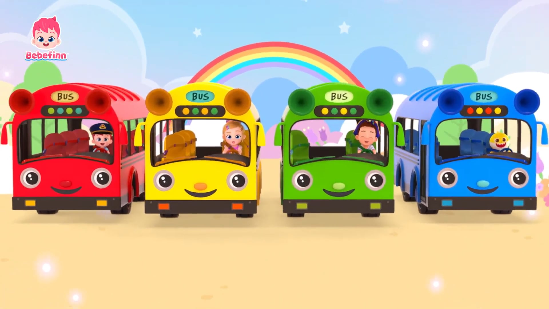 Where Are You, Color Buses? | Here I am!!! | Bebefinn Sing Along ...