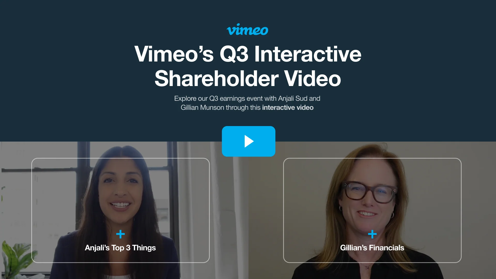 Vimeo Q3'22 Interactive Earnings Video on Vimeo