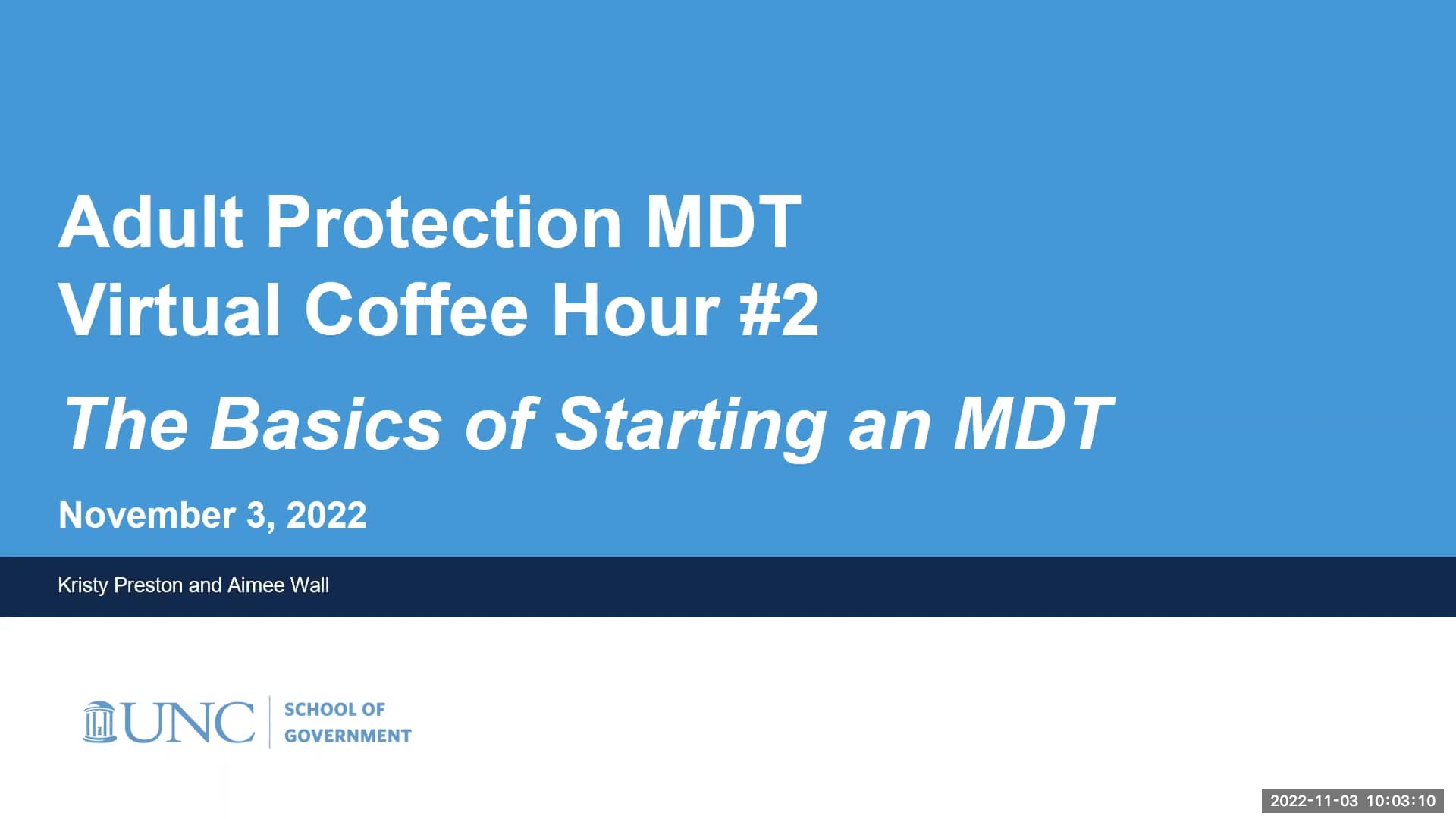 MDT Training 2-The Basics of Starting a MDT on Vimeo