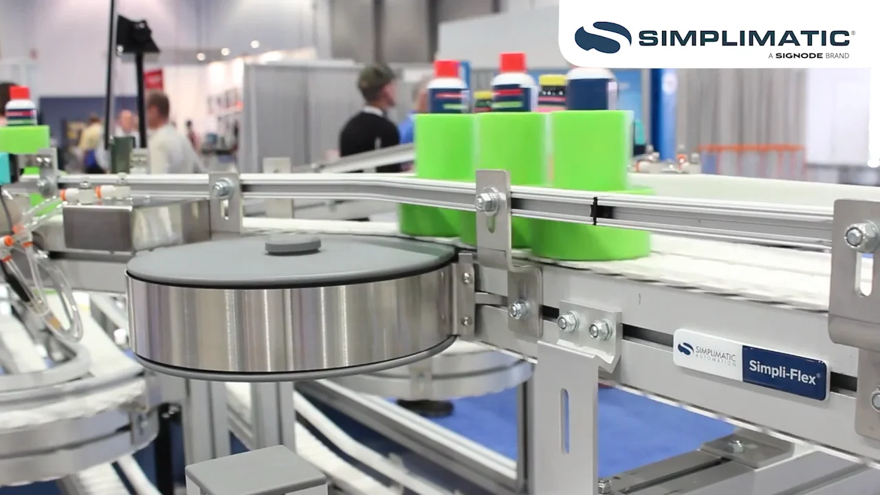 Simplimatic Automation - Divert, Stop, and Puck Demo on Vimeo