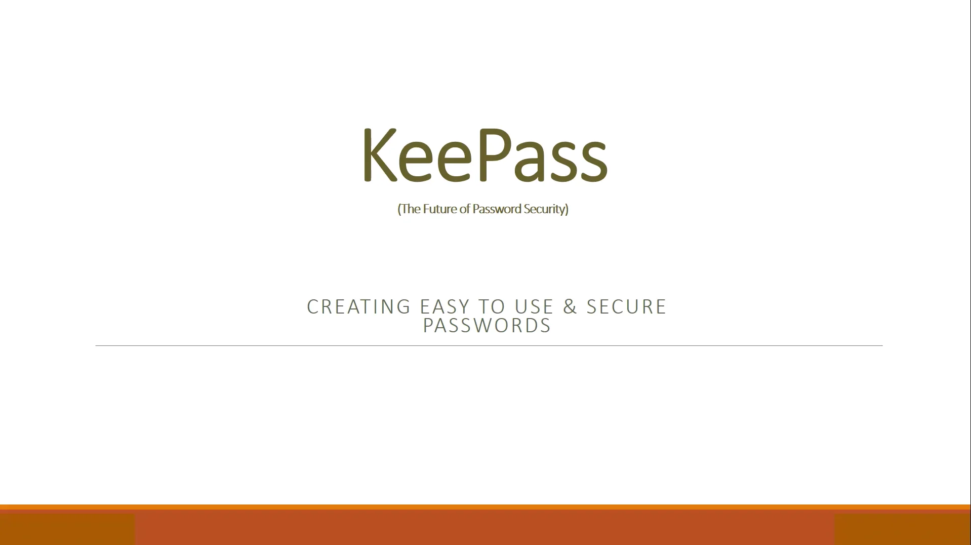 KeePass Vault on Vimeo