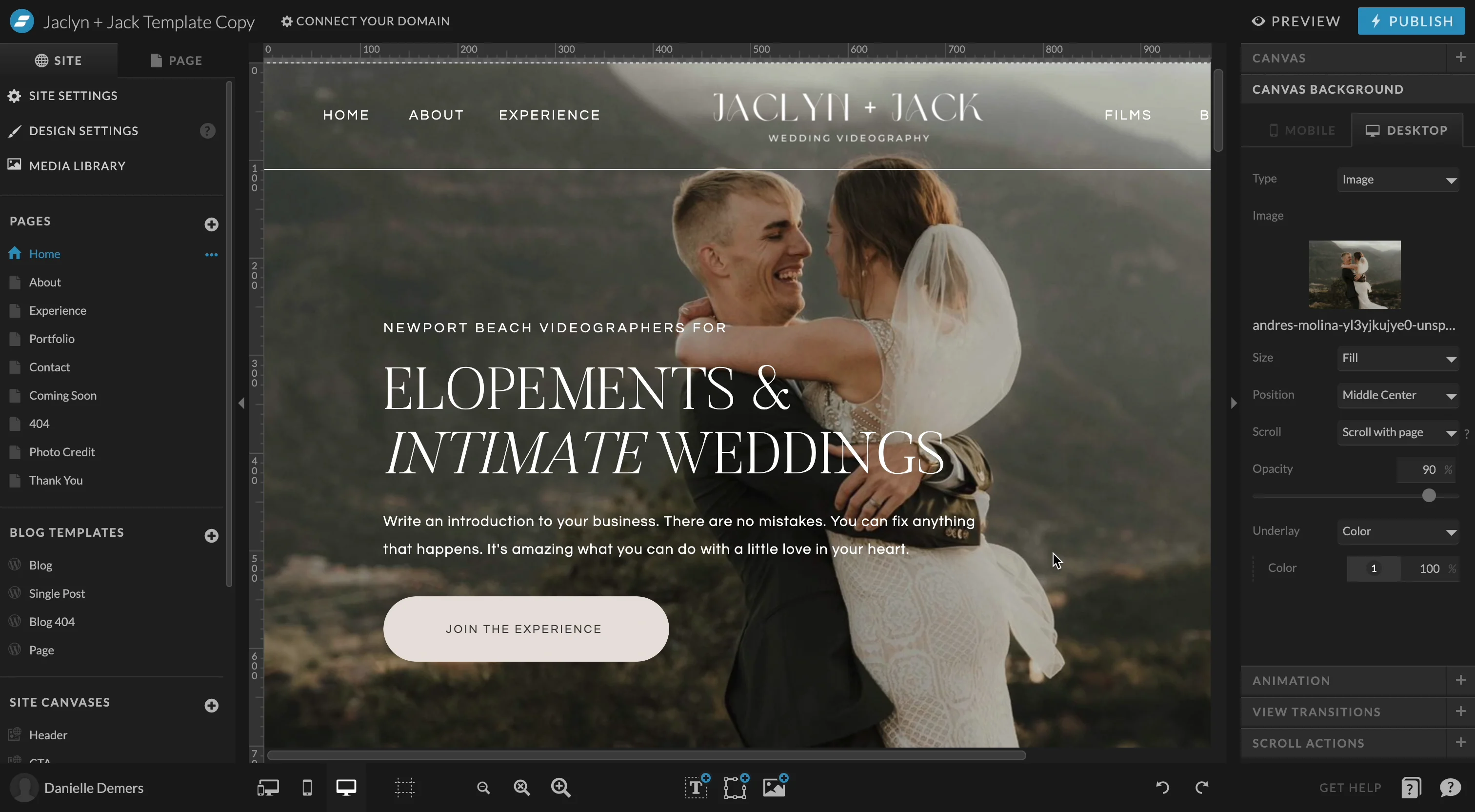 Jaclyn - Template Customization on Vimeo