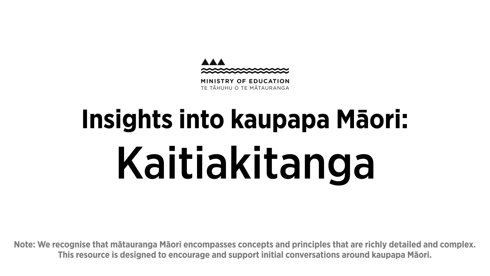 Insights into kaupapa Māori: Kaitiakitanga