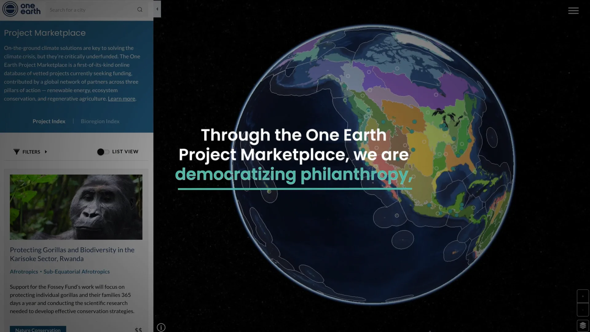 Philanthro-activism and the One Earth Project Marketplace of Climate ...