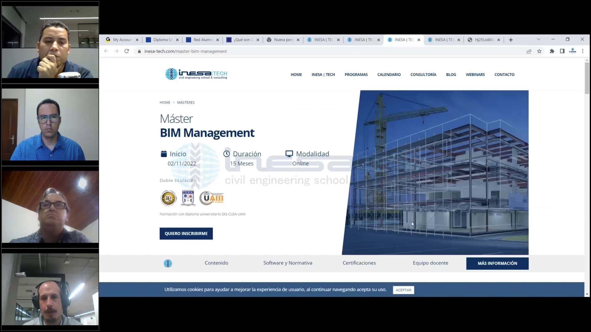 Webinar_Nuevos Másteres de INESA TECH on Vimeo