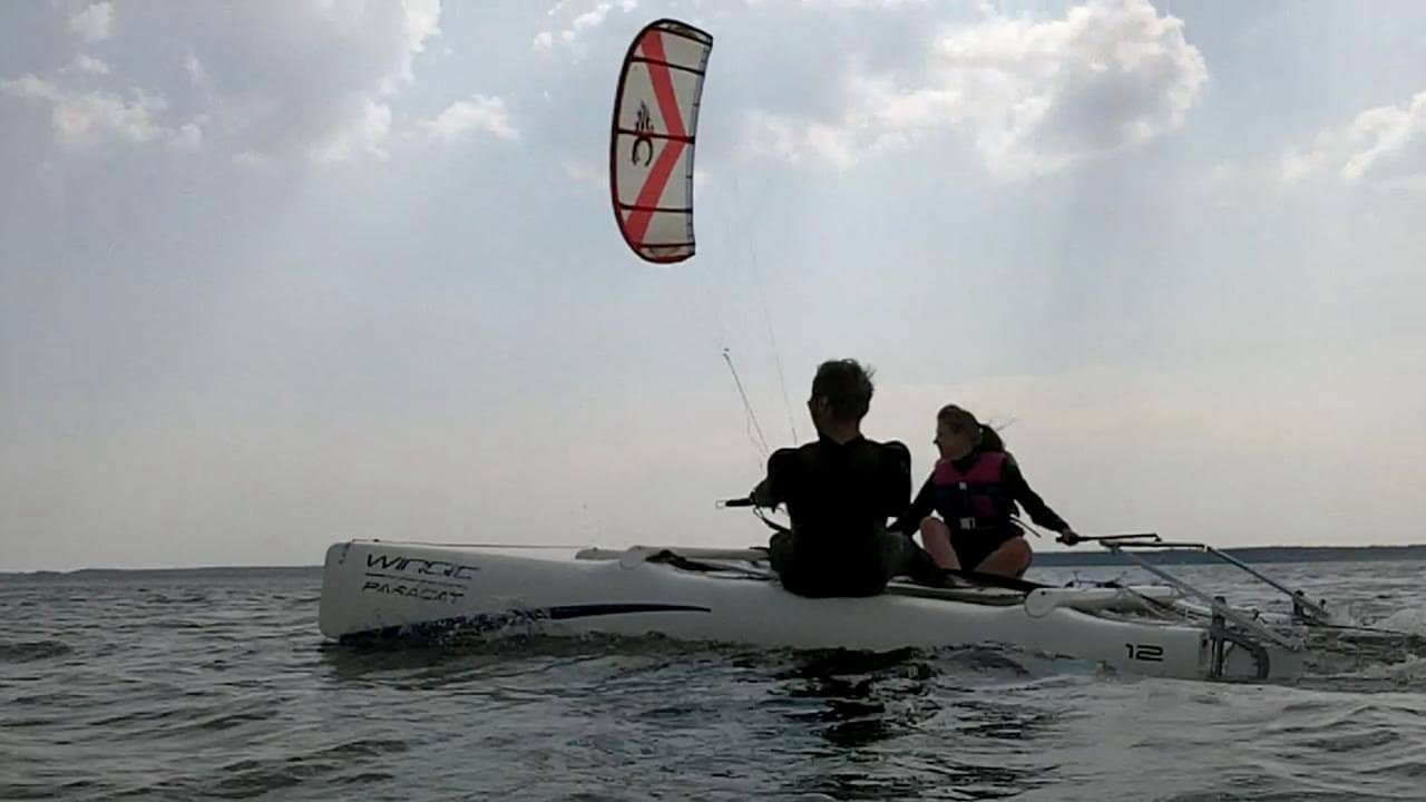 Kiteboating with the Paracat 12 and WingCommander on Vimeo
