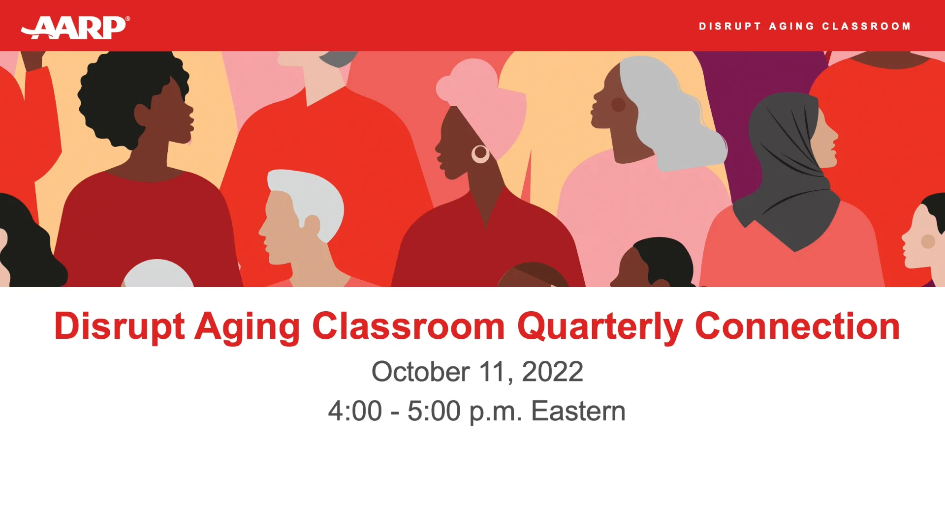 Disrupt Aging Classroom Quarterly Connection - October 11, 2022.mp4 on ...