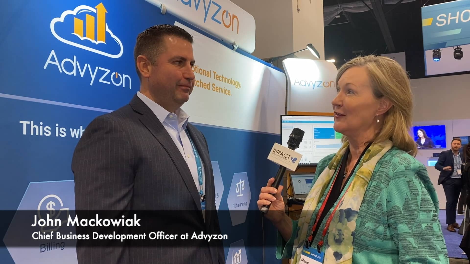 John Mackowiak of Advyzon talks with Marie Swift - SwiftCam at Schwab ...
