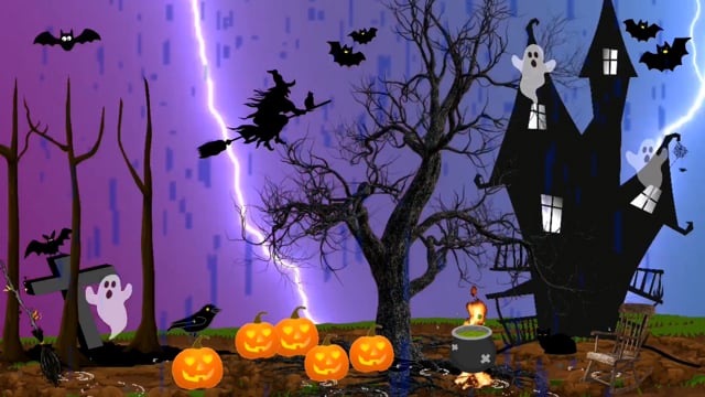 Halloween, Witch, Lightning. Free Stock Video - Pixabay