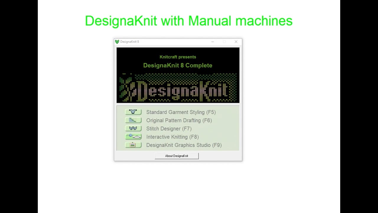 Machine Knitting | DesignaKnit with Non Electronic Machines